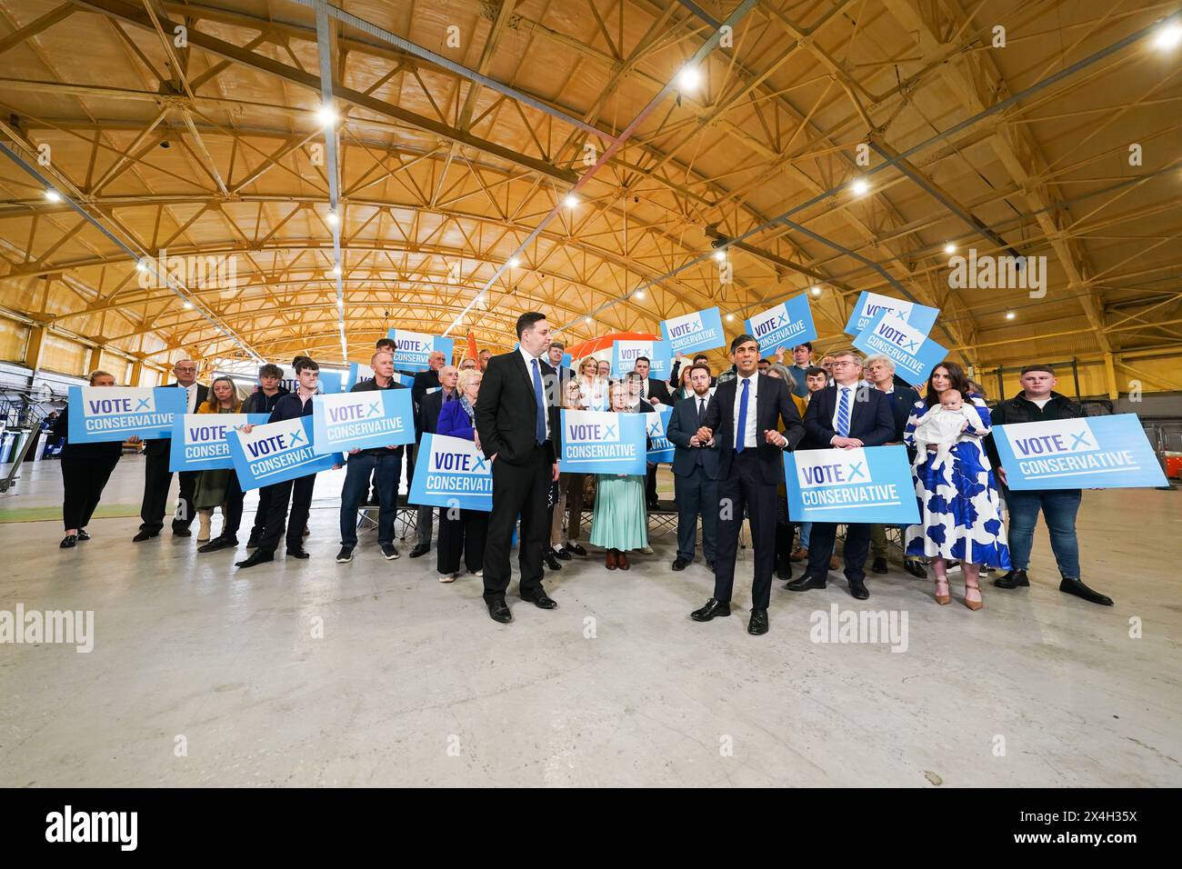 Lord Ben Houchen with Prime Minister Rishi Sunak in Teesside following ...