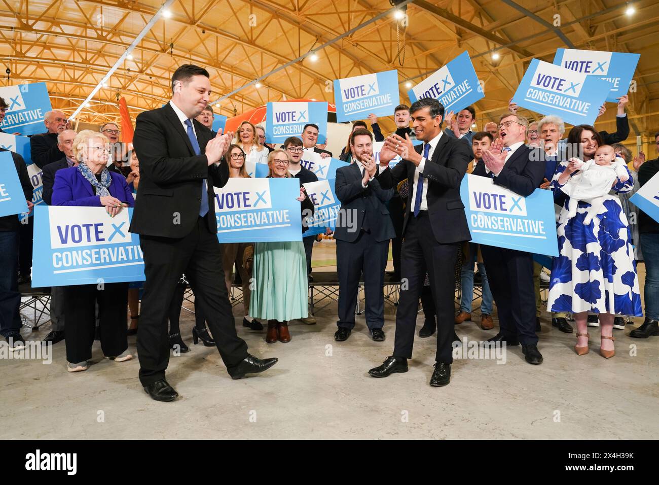 Lord Ben Houchen with Prime Minister Rishi Sunak in Teesside following ...
