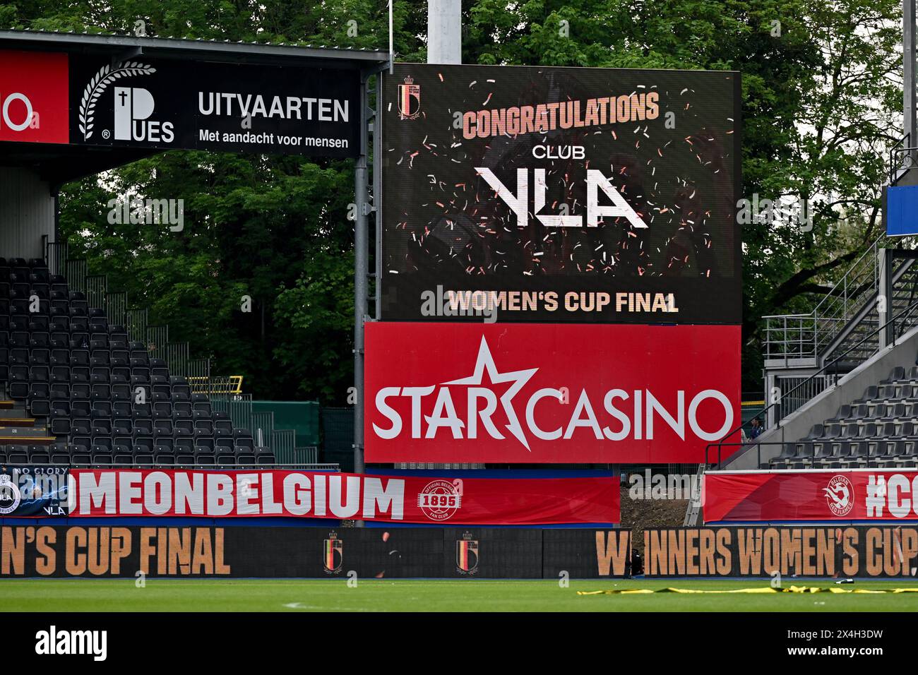 led boarding pictured with congratulations Club Yla women’s cup final ...