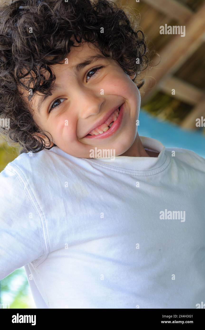 portrait of child boy smiling Stock Photo - Alamy