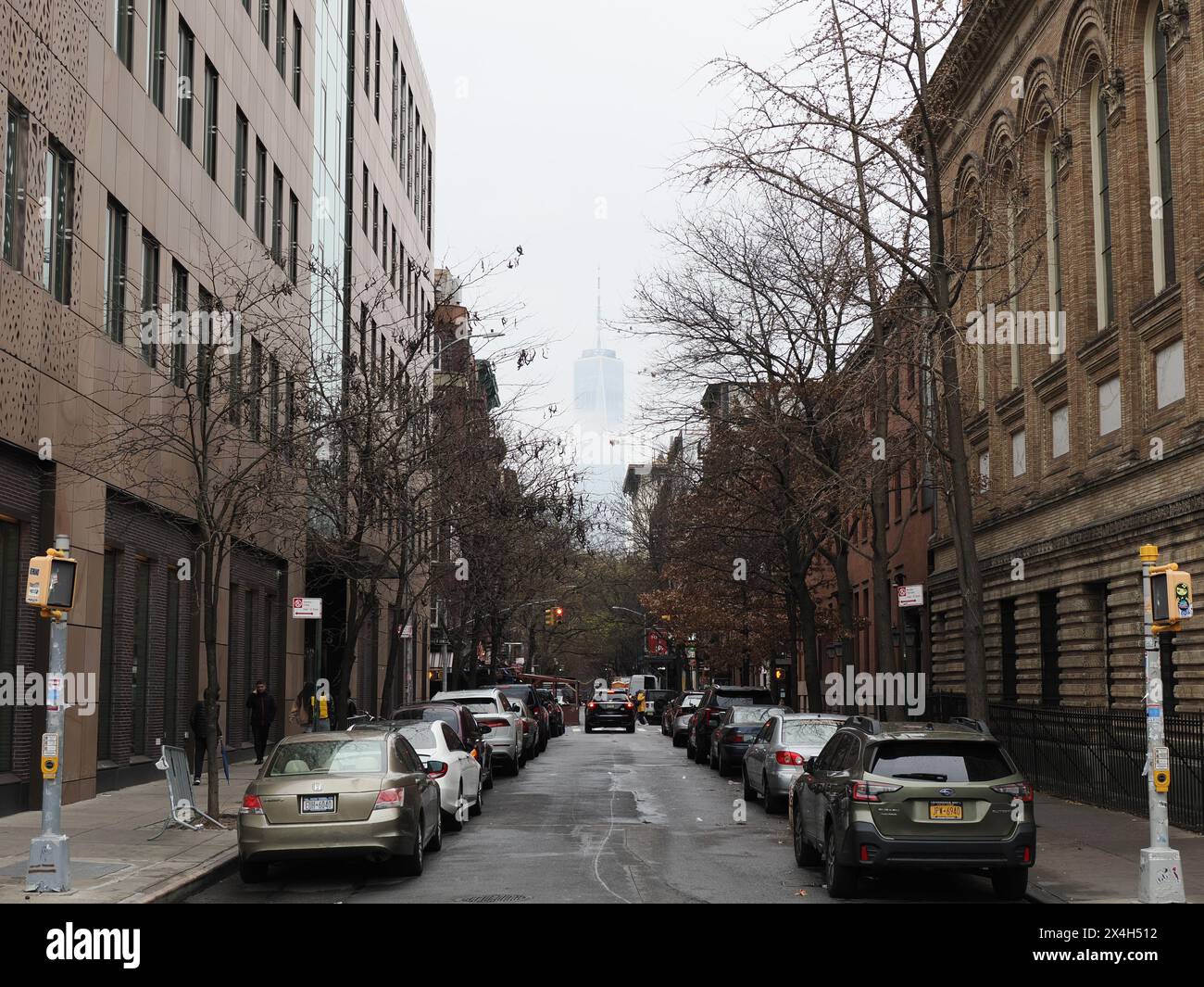 World Trade Center seen from Thompson street Stock Photo - Alamy