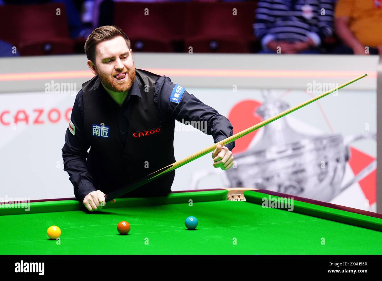 Jak Jones during their semi-final match against Stuart Bingham (not ...
