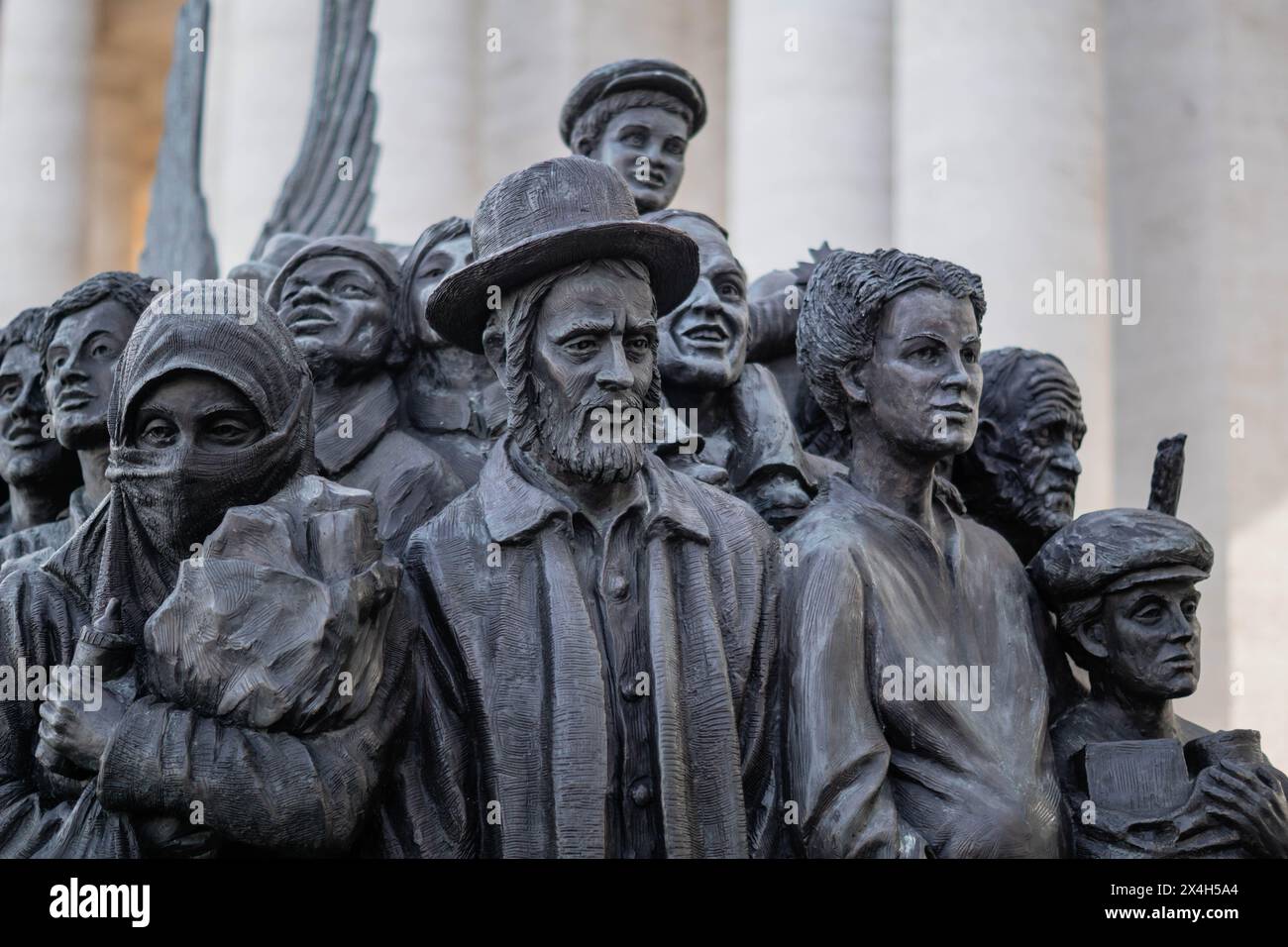 Angels Unawares, bronze sculpture by Timothy Schmalz installed in St ...