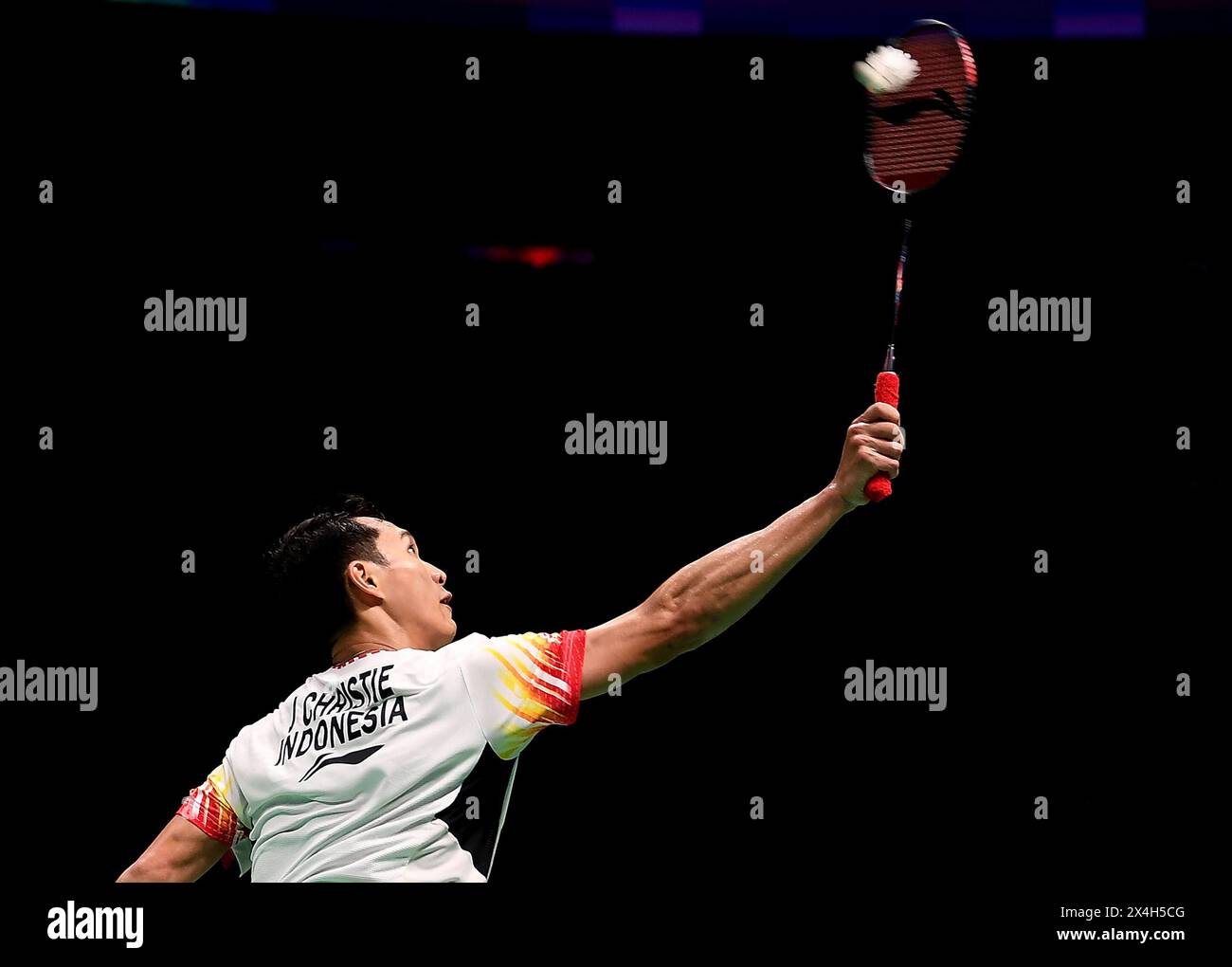 (240503) -- CHENGDU, May 3, 2024 (Xinhua) -- Jonatan Christie of ...