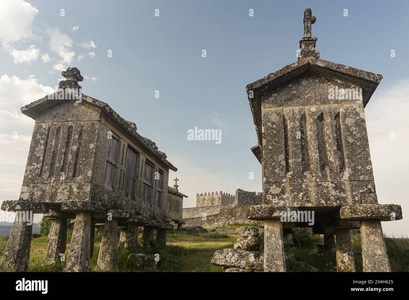 Lindoso village famous old granite cereal warehouse, espigueiros, and ...