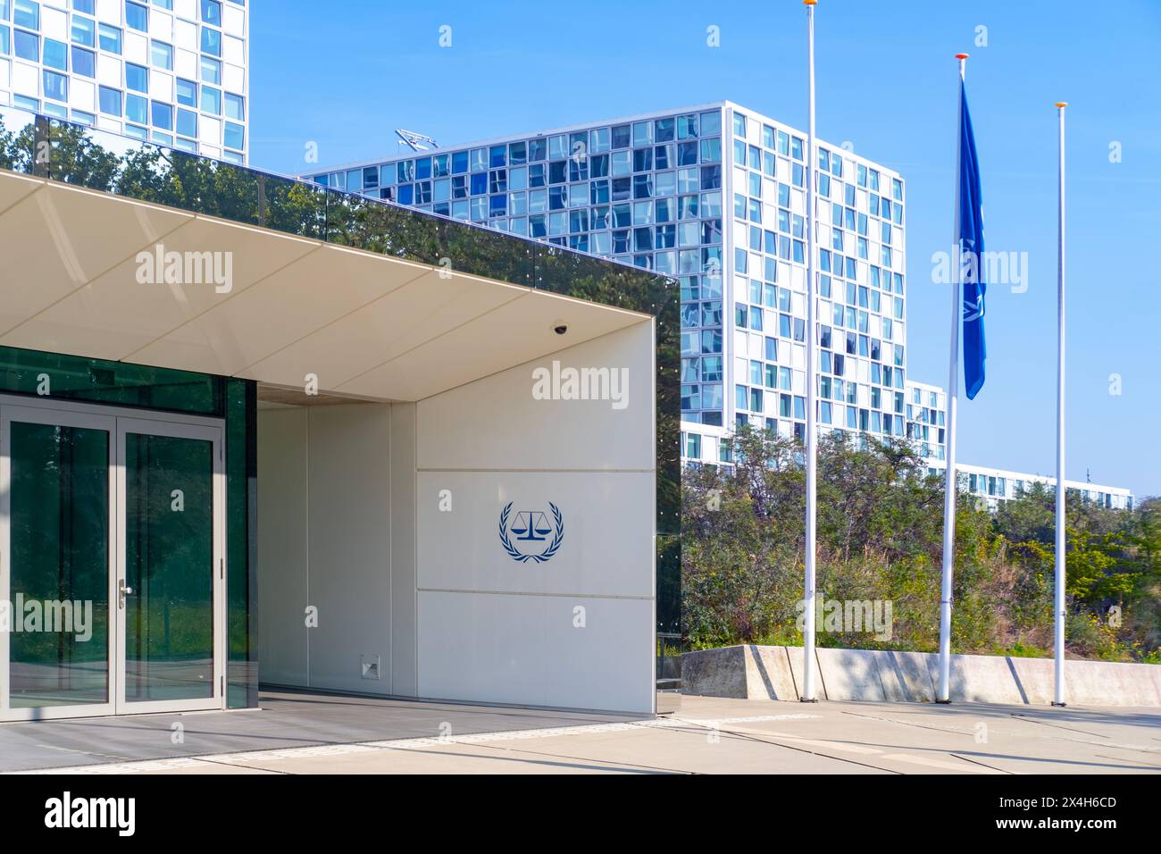 building of ICC, International Criminal Court in Hague, Netherlands, UN ...