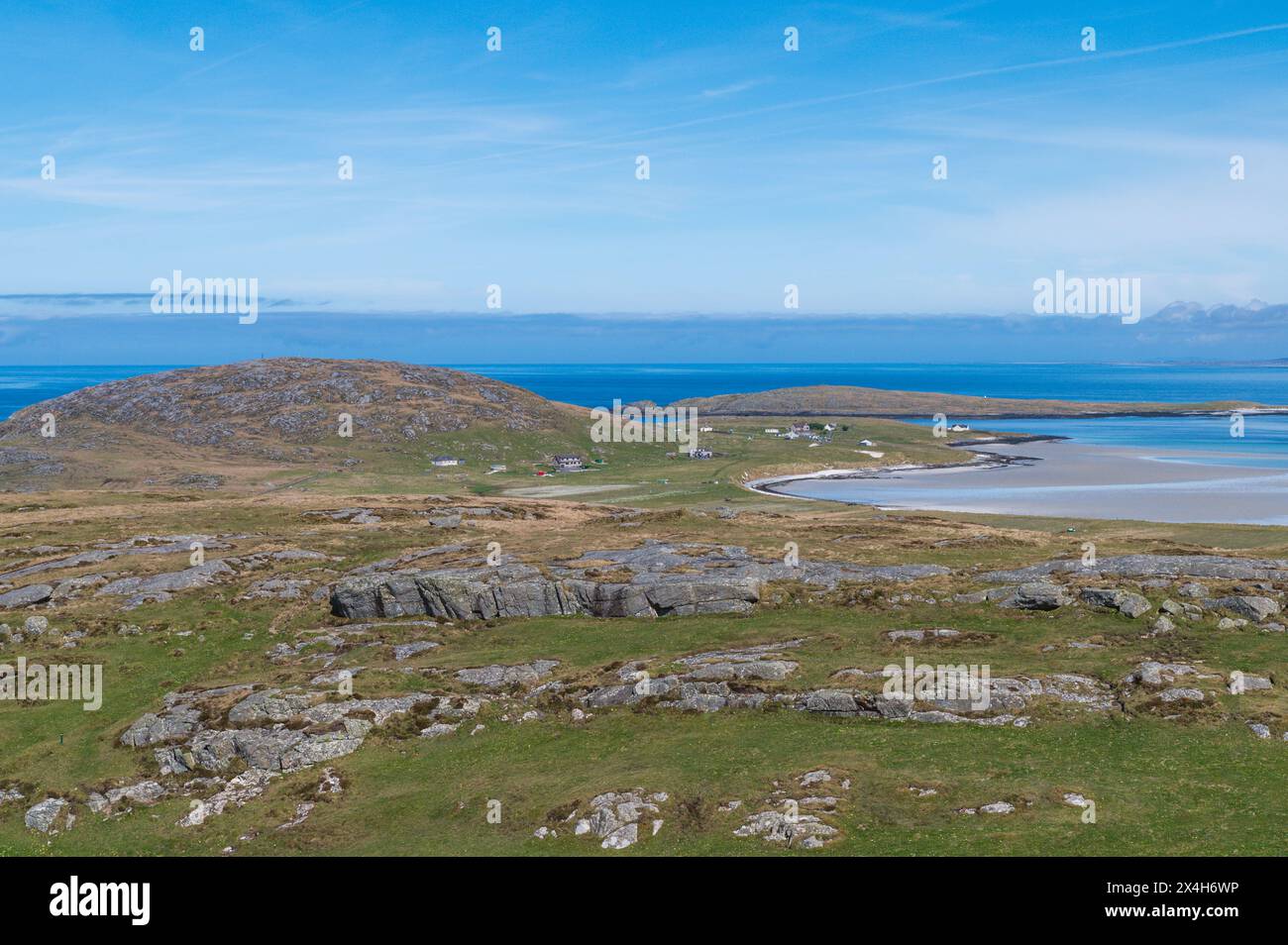 Ben Scurrival from Ben eoligarry on The Outer Hebridean Isle of Barra ...