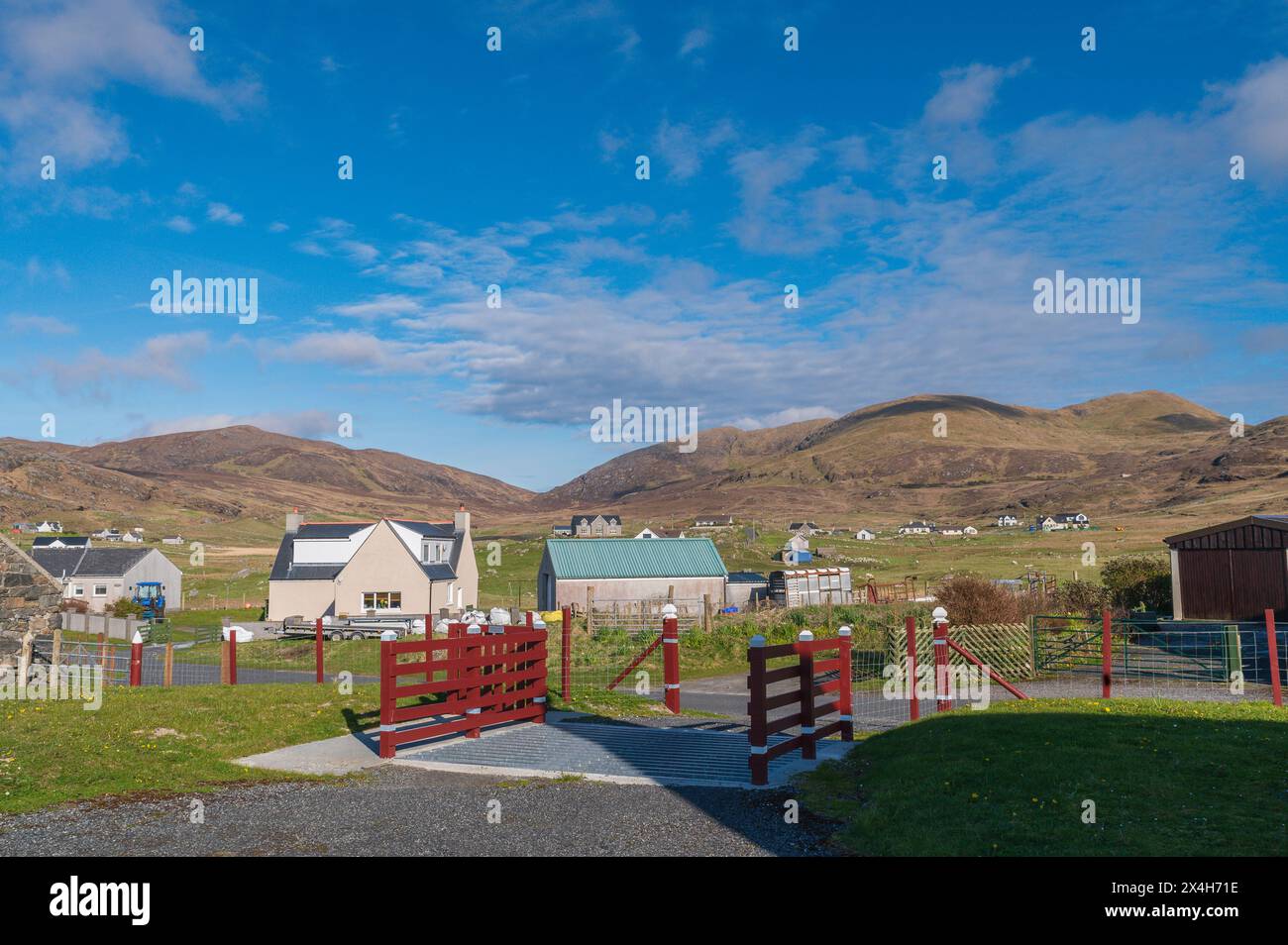 Borgh on the west coast of Barra in The Outer Hebrides of Scotland ...