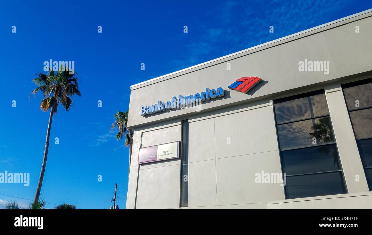 St. Pete, FL, USA - October 23, 2023: view at the logo of Bank of ...
