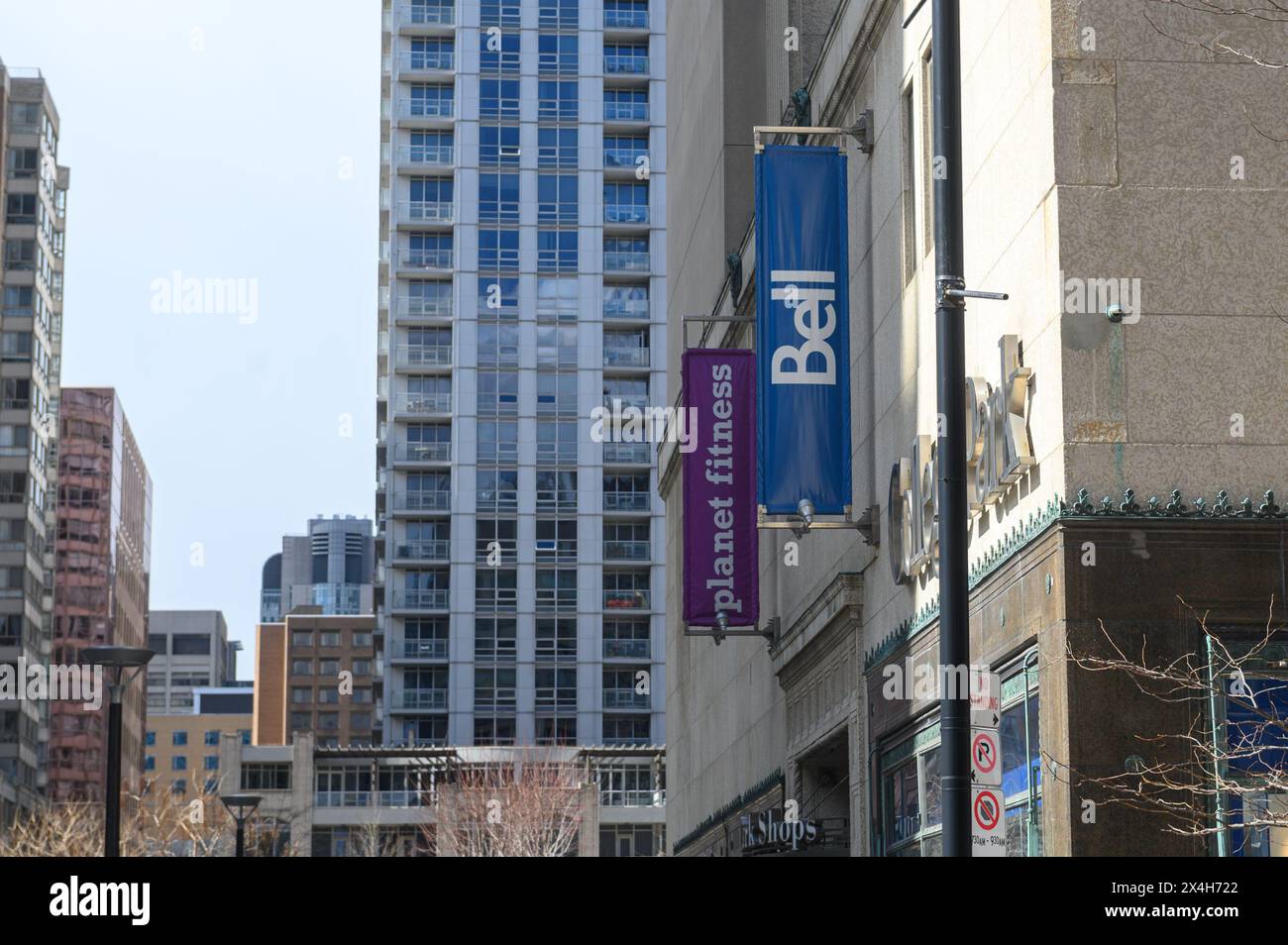 Toronto, ON, Canada – April 30, 2024: Bell Media studio sign on the ...