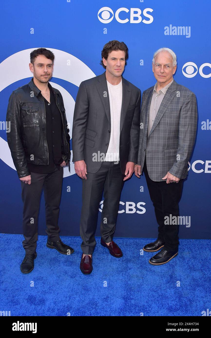 Austin Stowell, Sean Harmon und Mark Harmon bei der CBS Fall Schedule Celebration in den ...