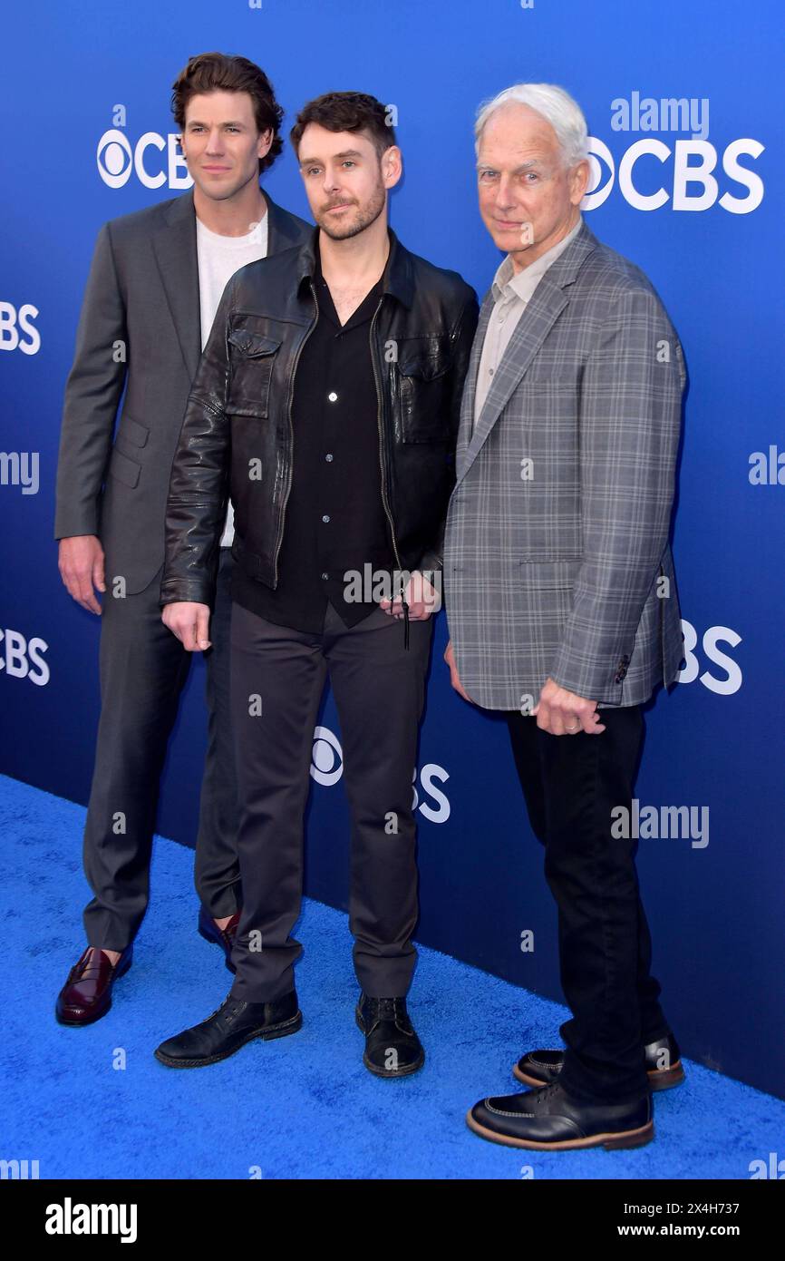 Austin Stowell, Sean Harmon und Mark Harmon bei der CBS Fall Schedule ...