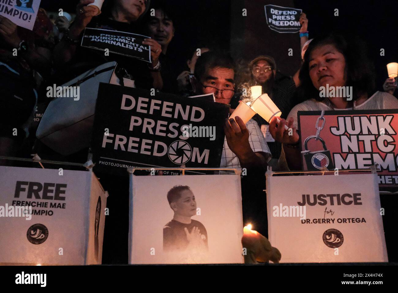 Protetest for World Press Freedom Day in Manila On World Press Freedom ...