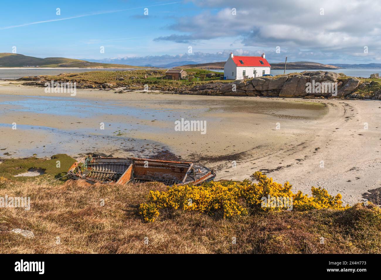 The Cockle Strand, Traigh Mhor on The Isle of Barra, Outer Hebrides ...