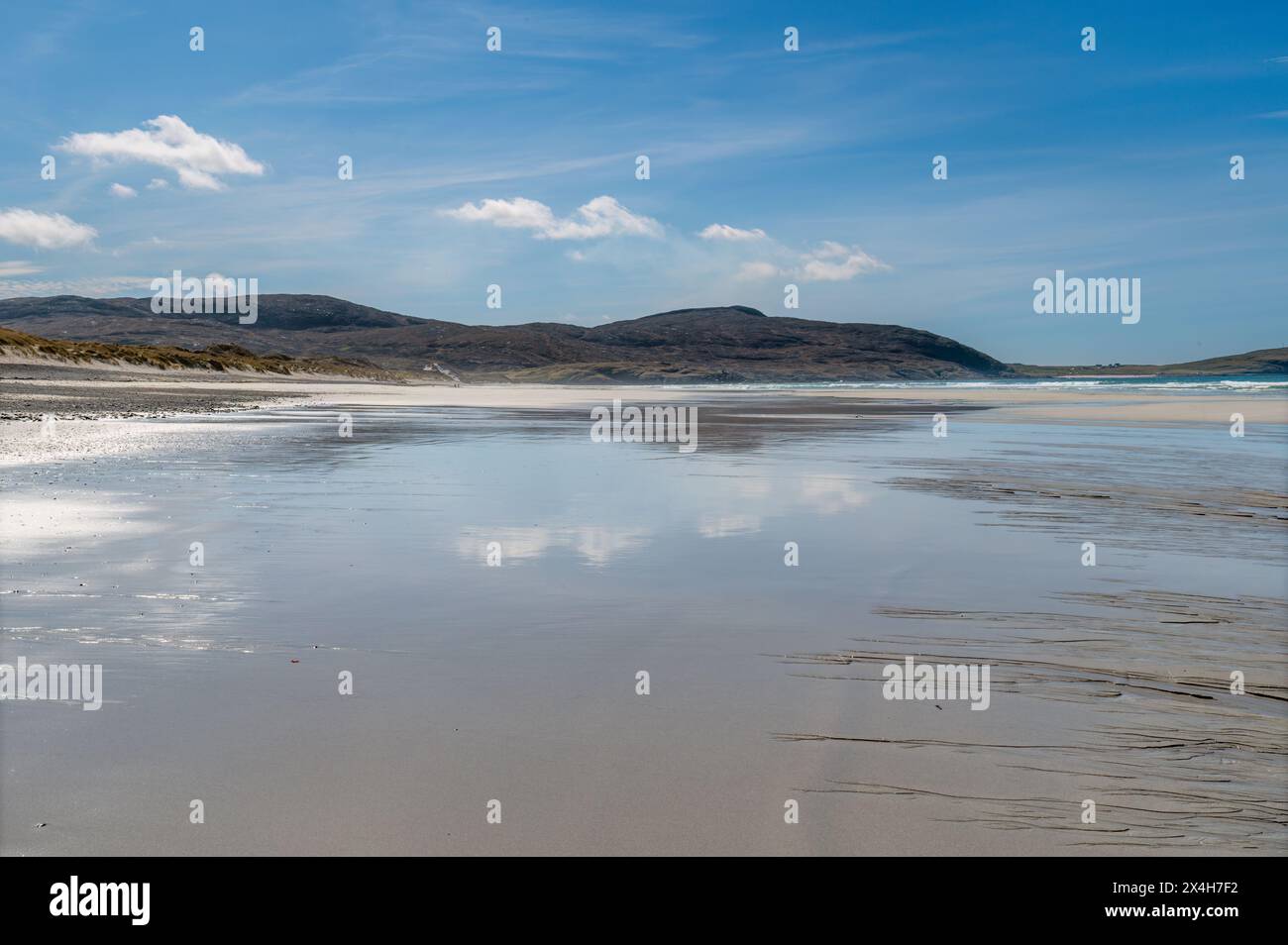 Traigh Eais on The Outer Hebridean Isle of Barr, Scotland Stock Photo ...