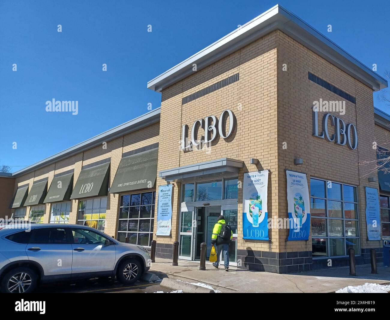 Toronto, ON, Canada - April 29, 2024: View at LCBO sign. The Liquor ...