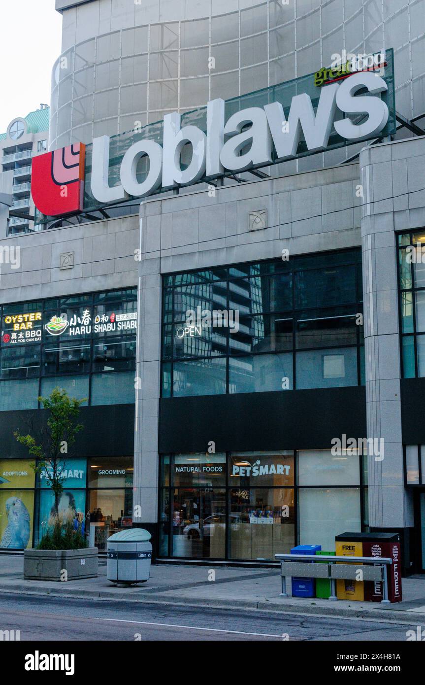 Toronto, ON, Canada - December 17, 2023: View at Loblaws great food ...