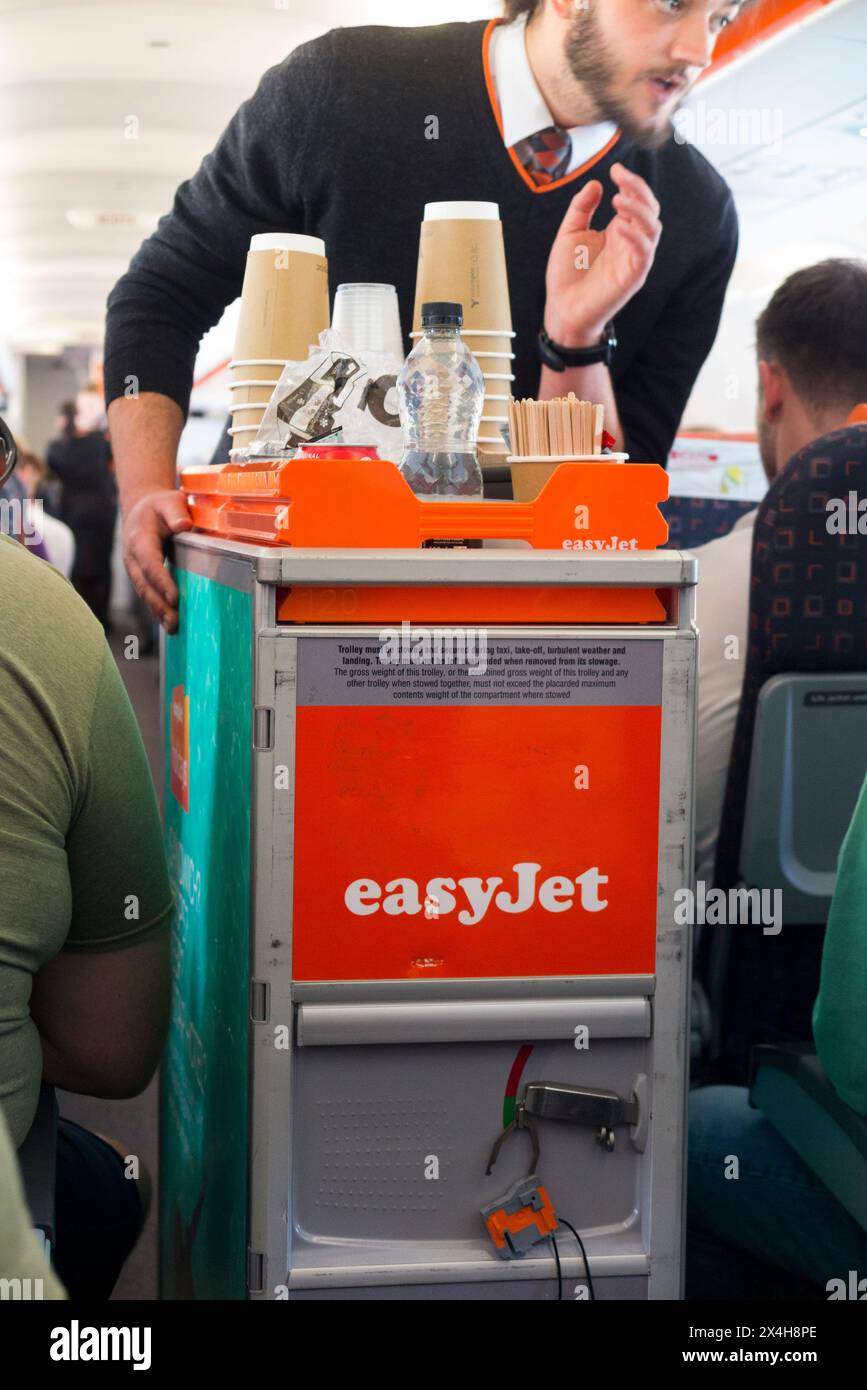 Attendant trolley cart hi-res stock photography and images - Alamy