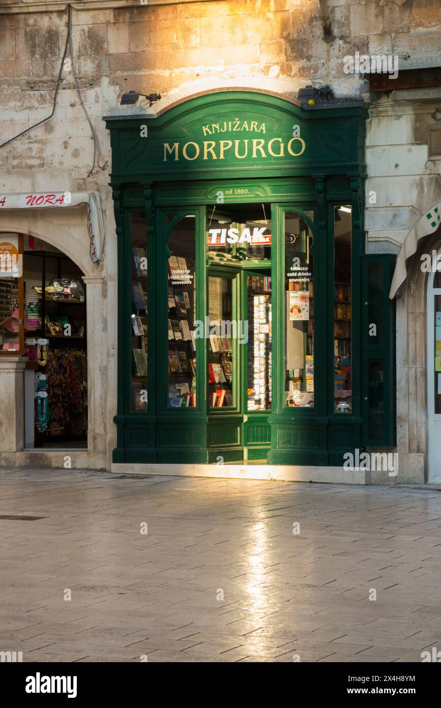 Very old original Knjižara Morpurgo bookstore / book shop / bookshop ...