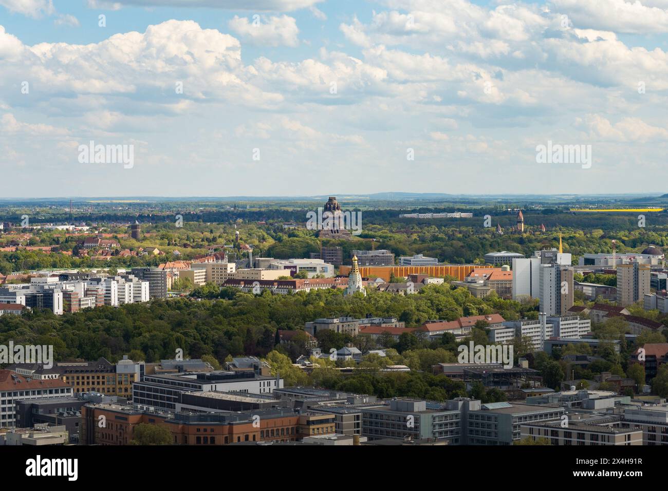 Monument to the Battle of the Nations (Völkerschlachtdenkmal) in the ...