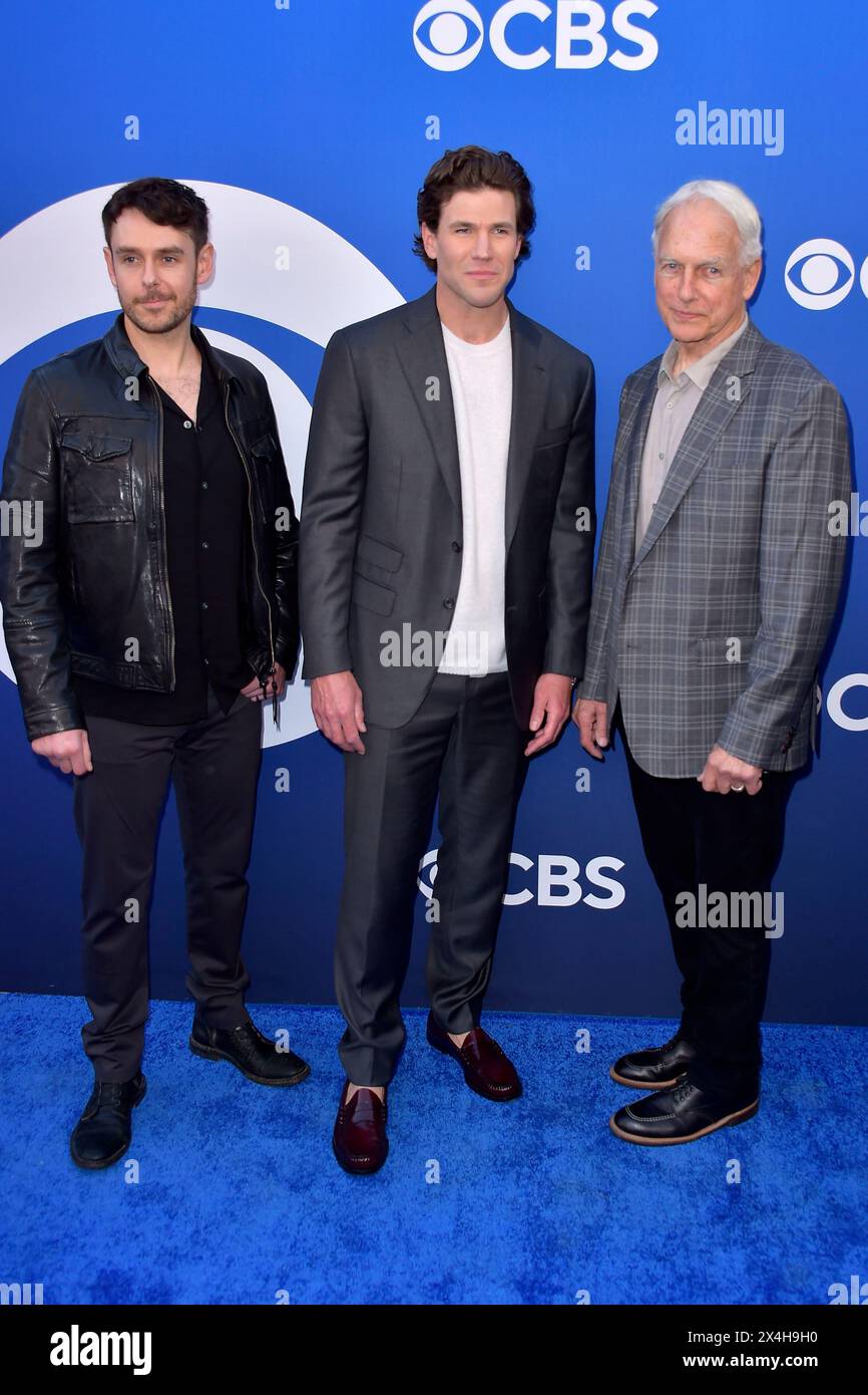 Austin Stowell, Sean Harmon und Mark Harmon bei der CBS Fall Schedule ...