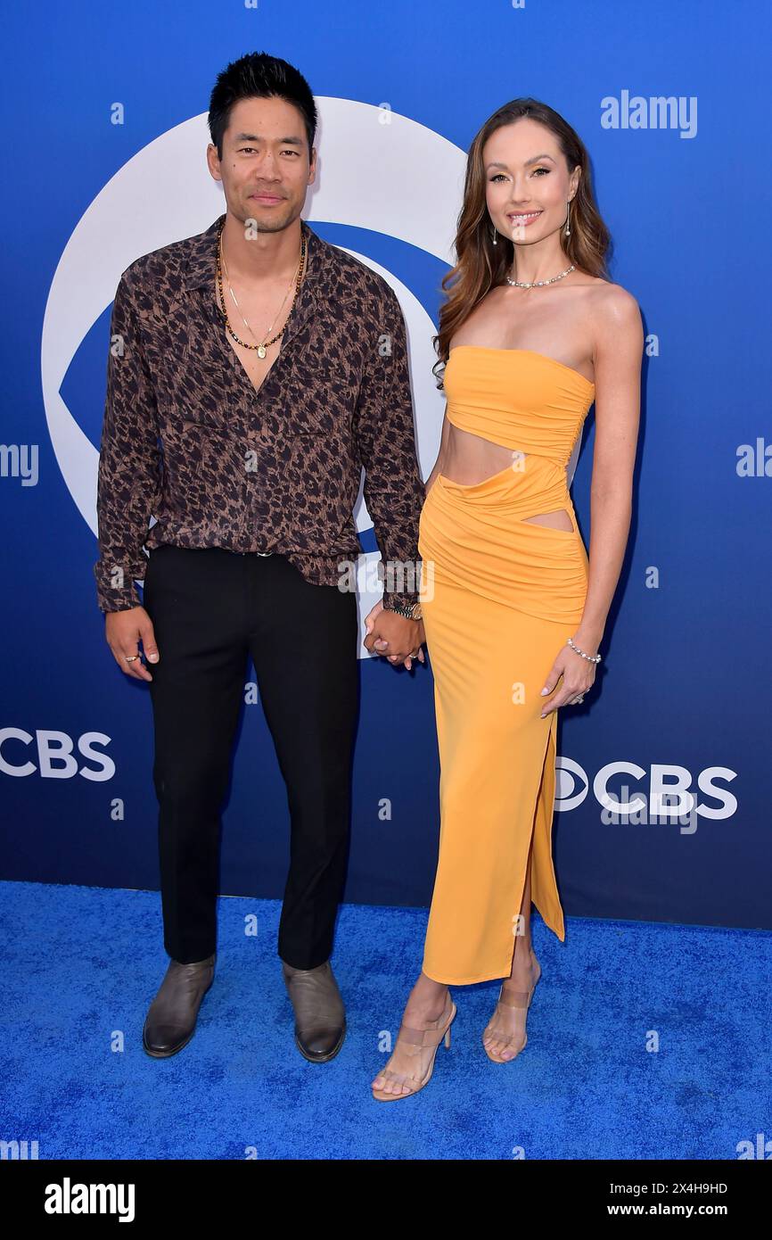 David Lim mit Ehefrau Marketa Kazdova bei der CBS Fall Schedule Celebration in den Paramount ...