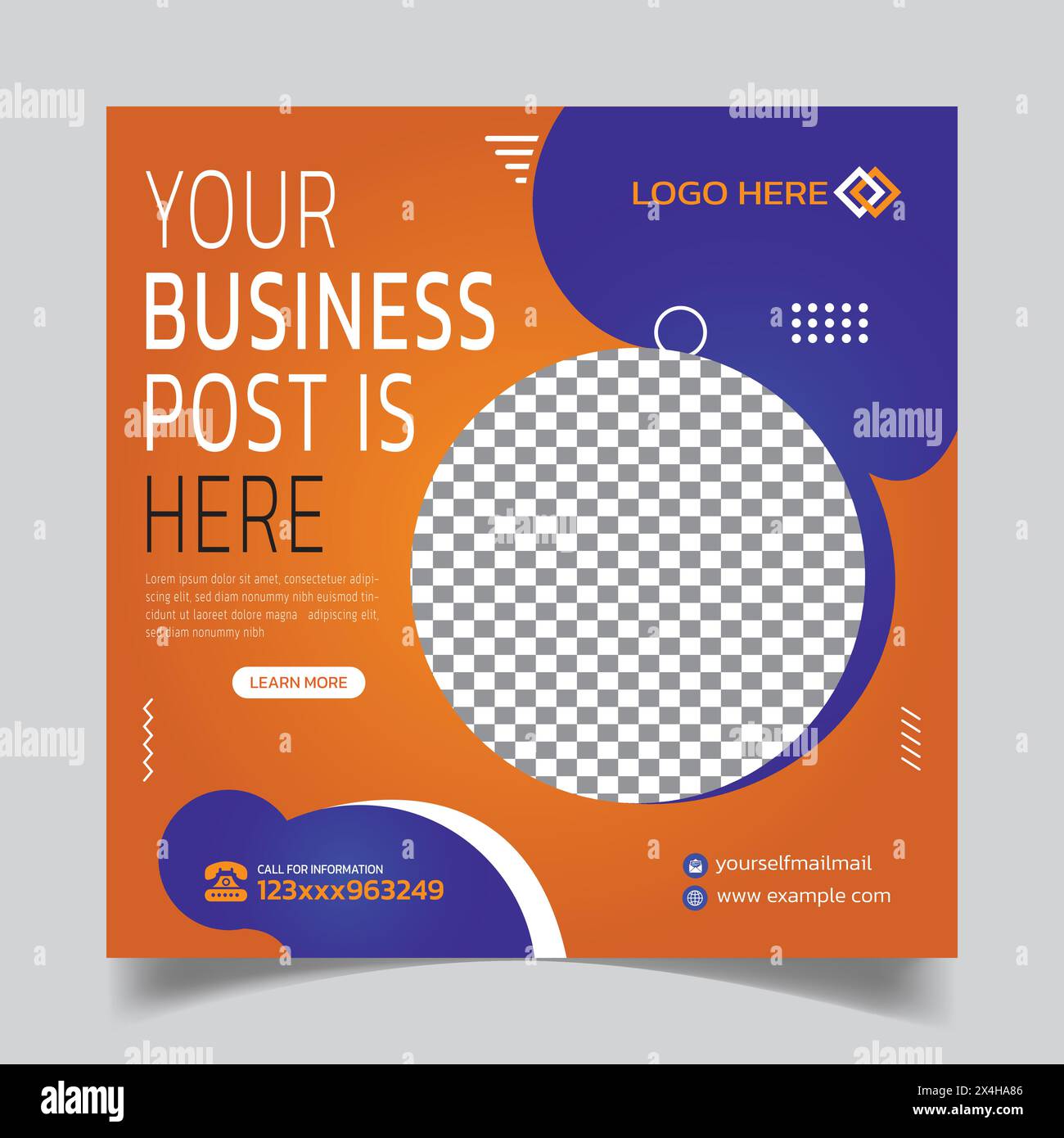 Modern Corporate Business Facebook Post Template and Marketing Digital ...