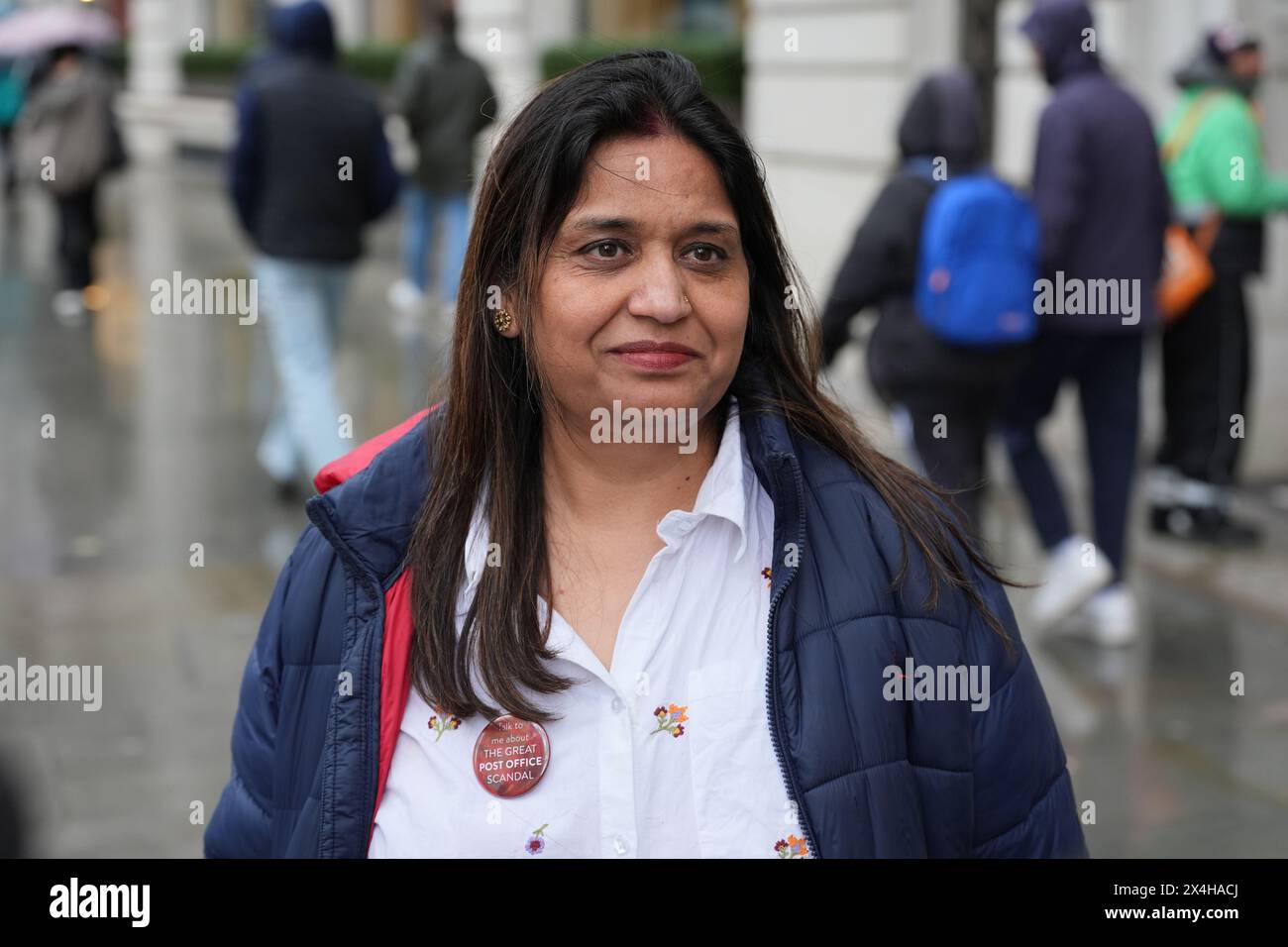 Former sub-postmistress Seema Misra outside Aldwych House, central ...