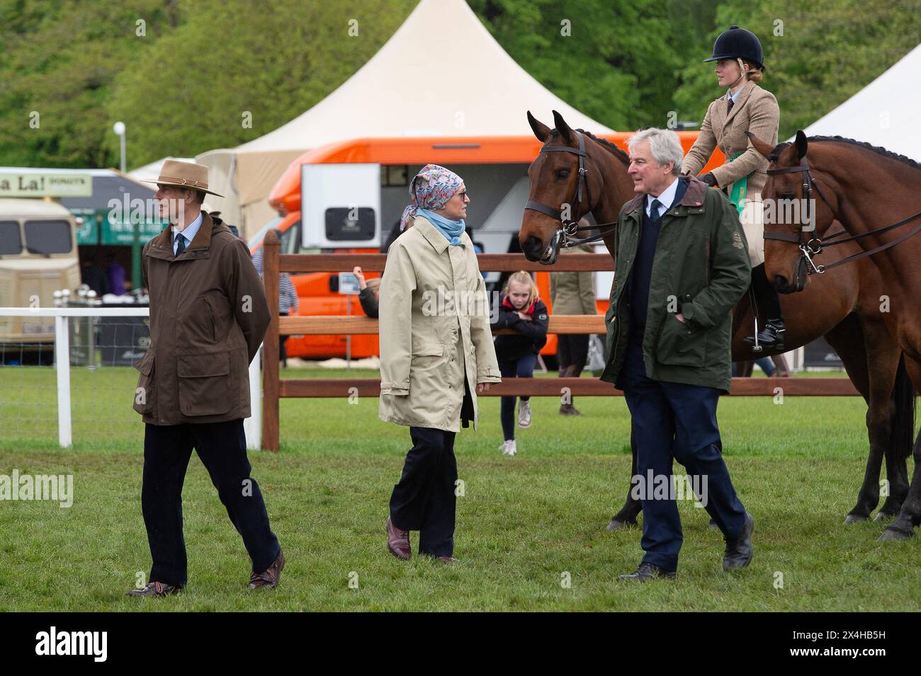 HRH Prince Edward, The Duke of Edinburgh was dressed for the rainy ...