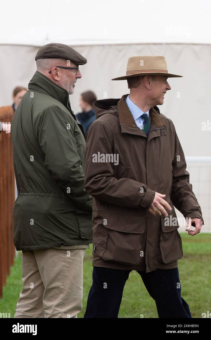 HRH Prince Edward, The Duke of Edinburgh was dressed for the rainy ...