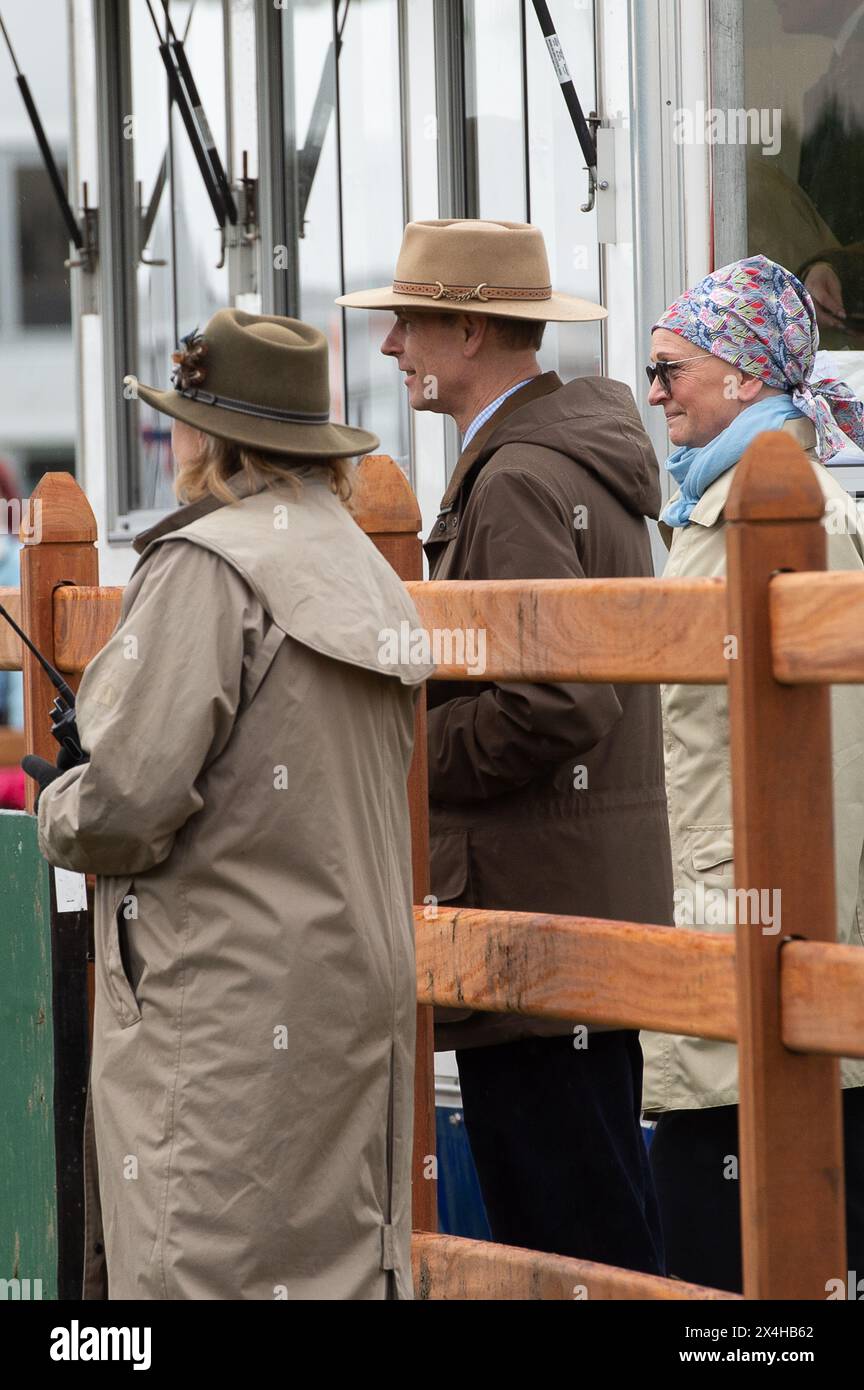 HRH Prince Edward, The Duke of Edinburgh was dressed for the rainy ...
