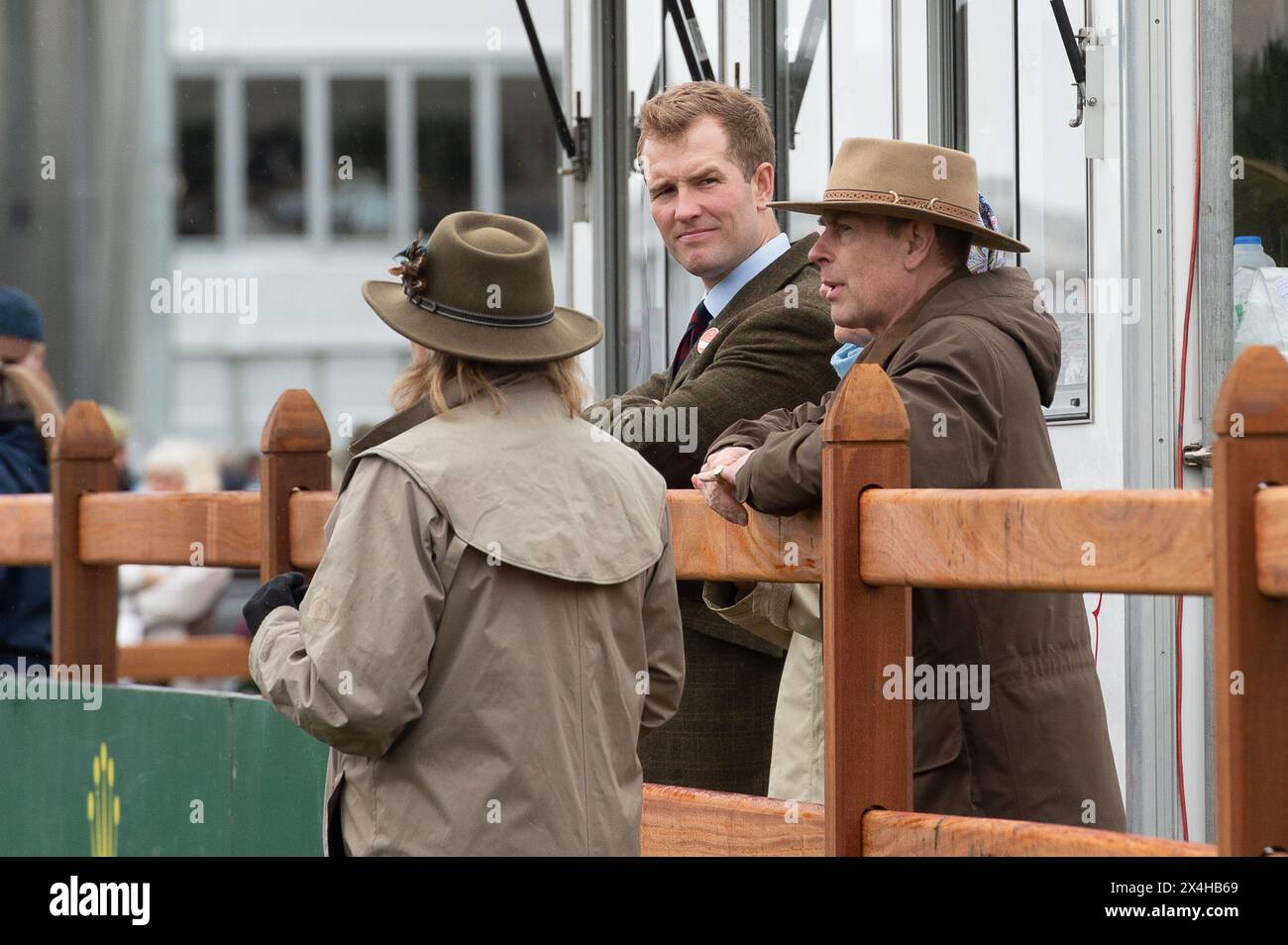 HRH Prince Edward, The Duke of Edinburgh was dressed for the rainy ...