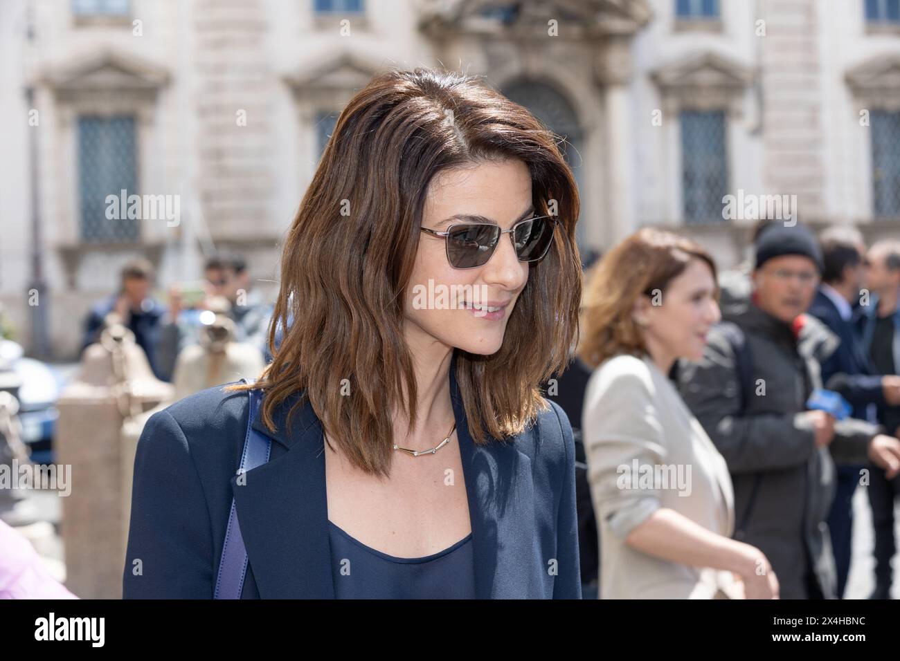 Actress Barbara Ronchi leaves Quirinale Palace after presentation ...