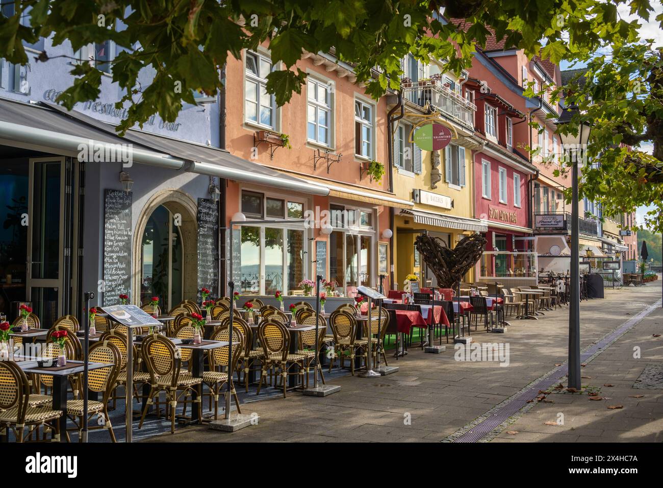 Promenade, Meersburg, Germany Stock Photo - Alamy