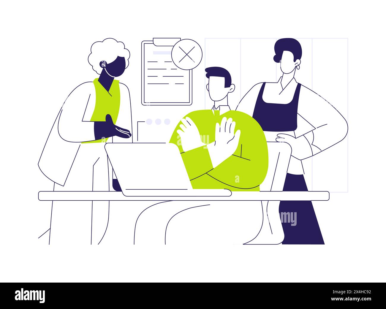 Office scandal Stock Vector Images - Alamy