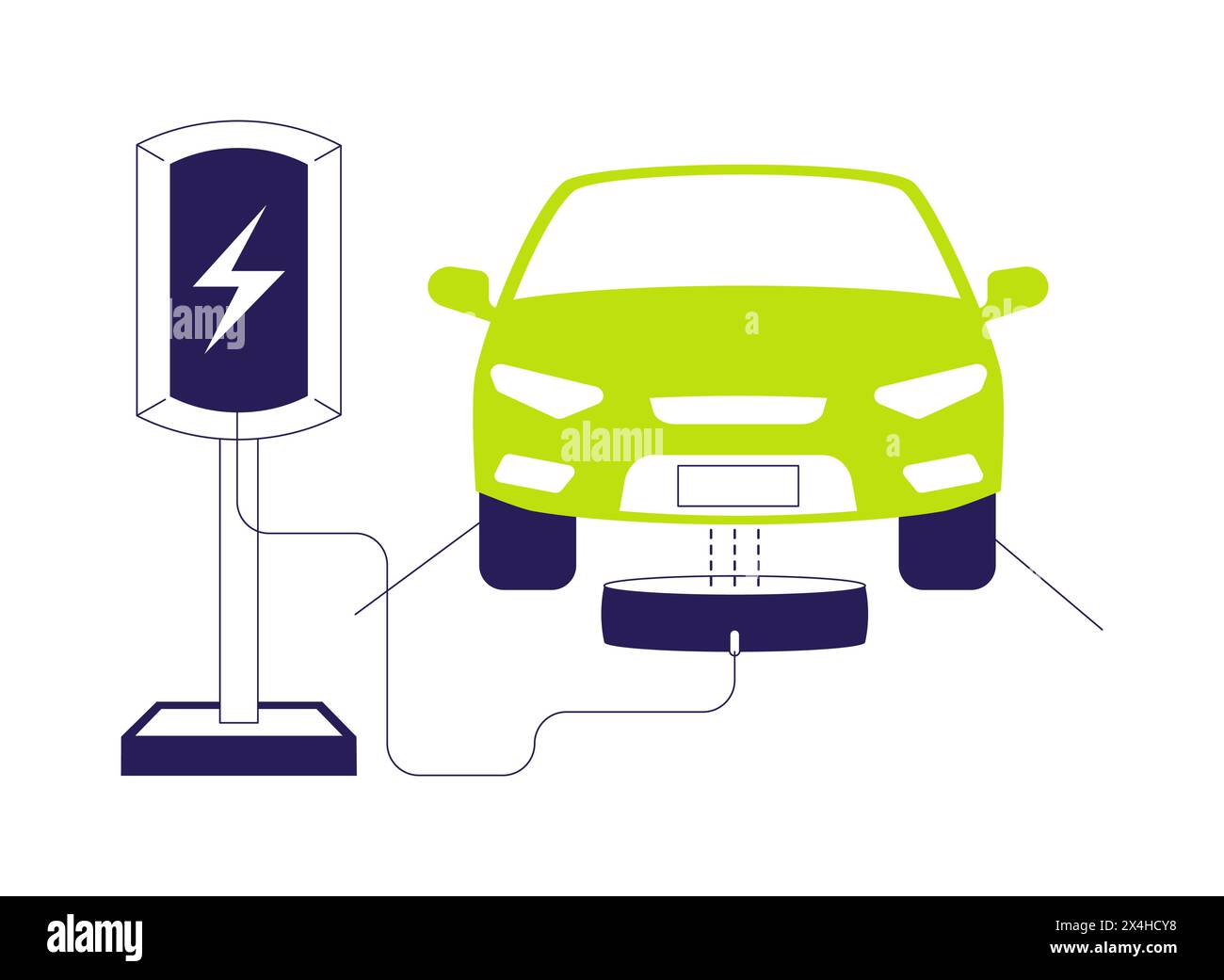 Wireless charger abstract concept vector illustration Stock Vector ...