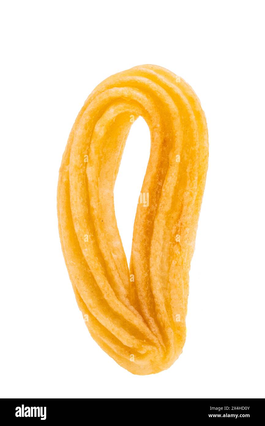 Spanish Churros deep fried isolated on white background Stock Photo - Alamy