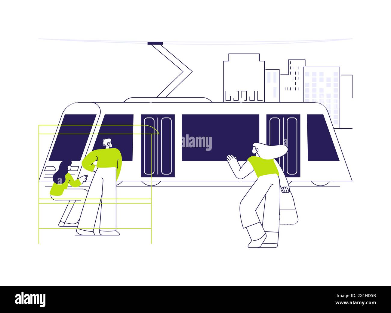 Tram abstract concept vector illustration Stock Vector Image & Art - Alamy