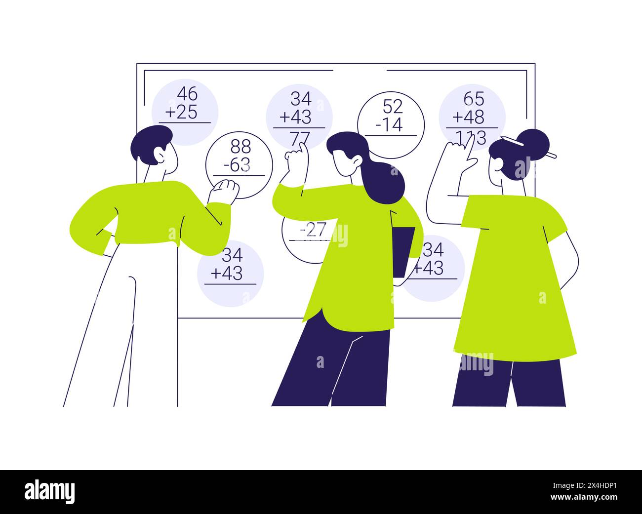 Interactive whiteboard abstract concept vector illustration Stock ...