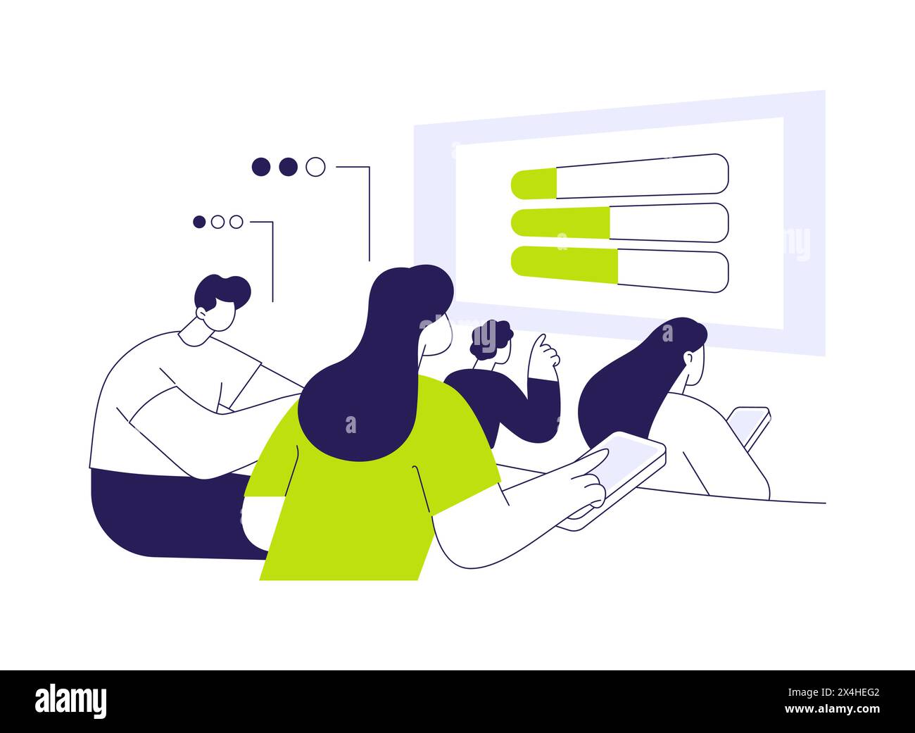 Student Response System abstract concept vector illustration Stock ...