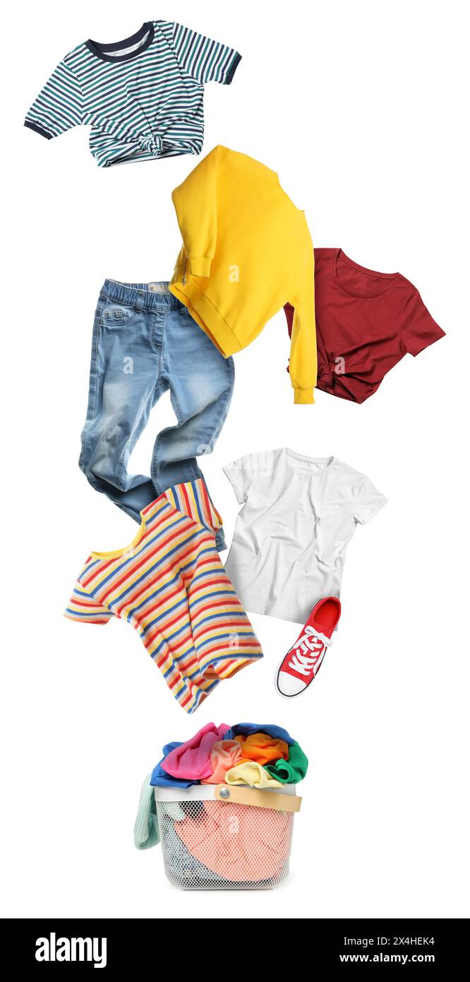 Clothes falling plastic laundry on hi-res stock photography and images ...