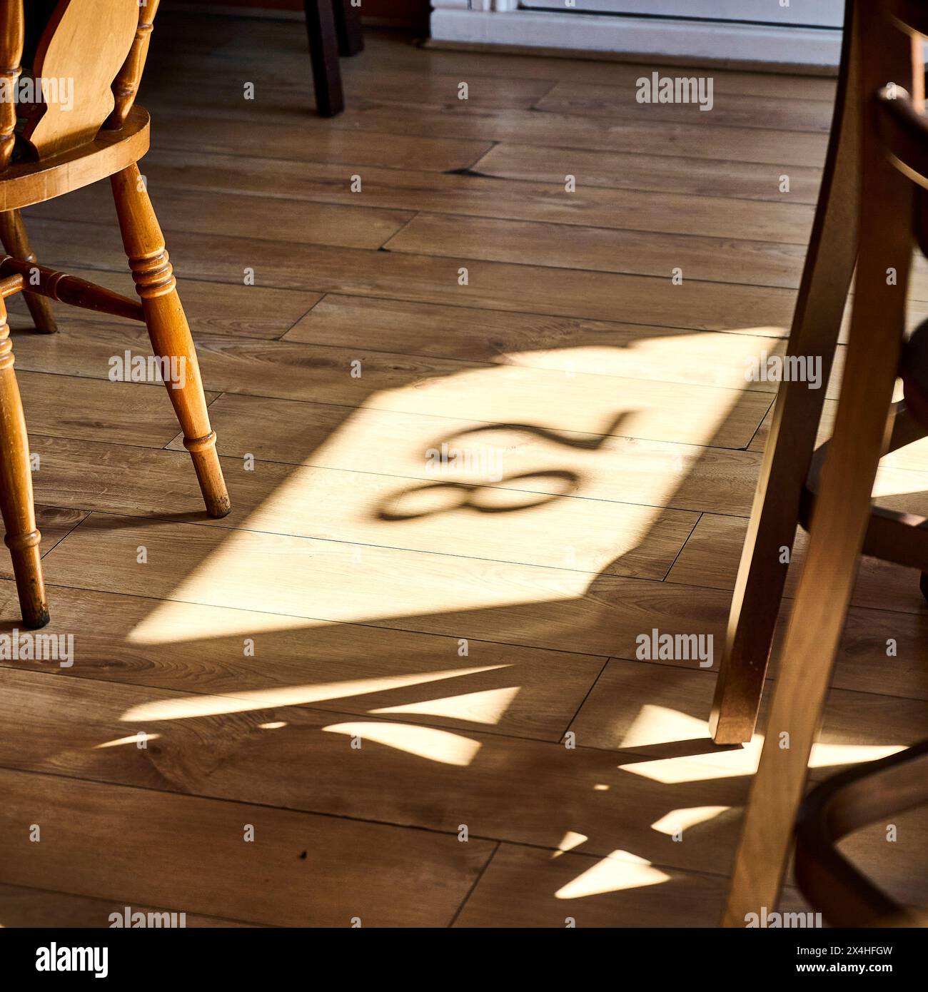 Shadow of number 82 on wooden floor Stock Photo - Alamy