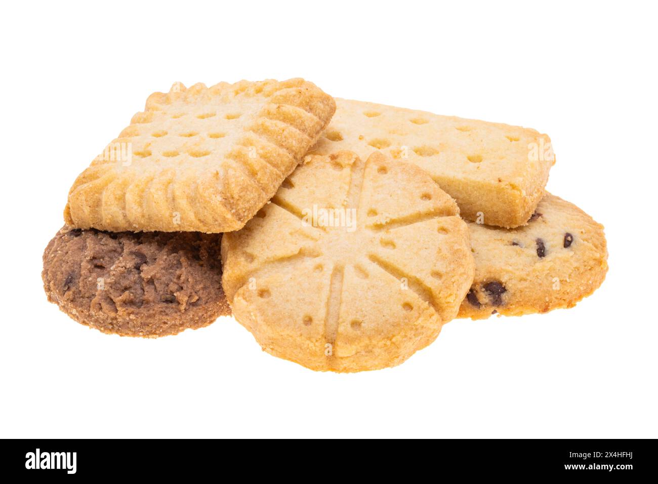 Scottish shortbread isolated on white background Stock Photo - Alamy