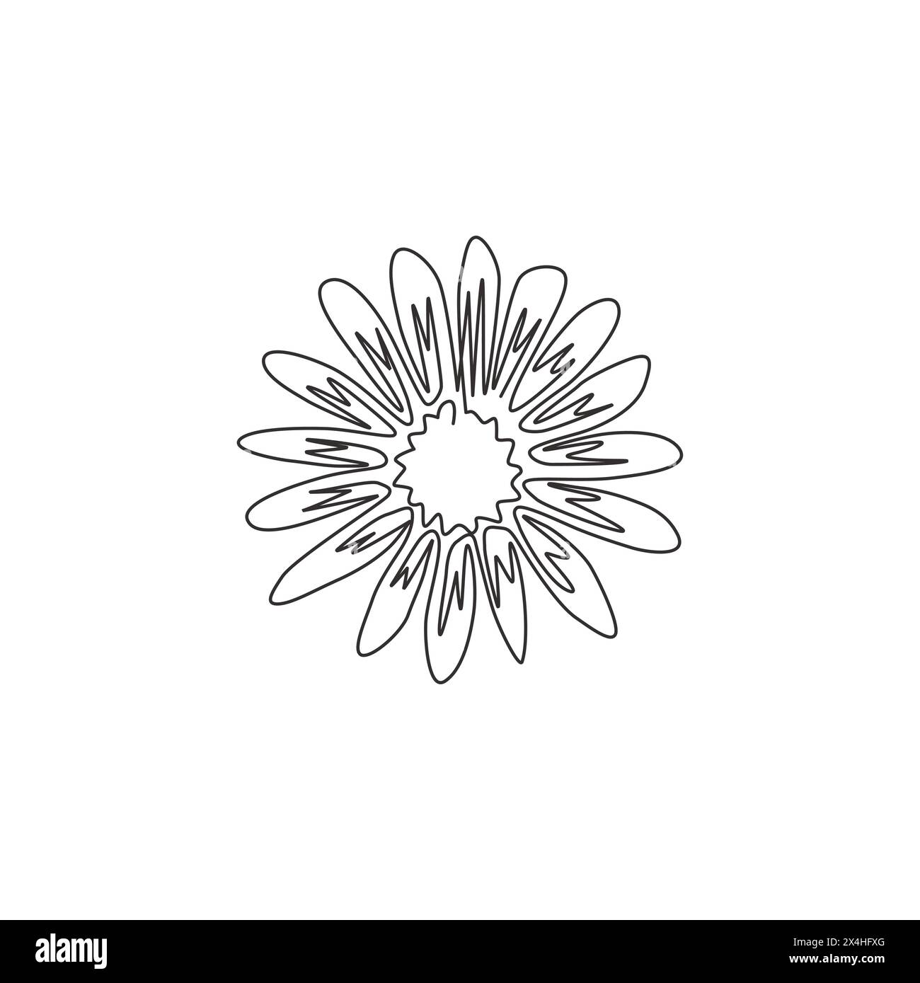 Daisy top view Stock Vector Images - Alamy