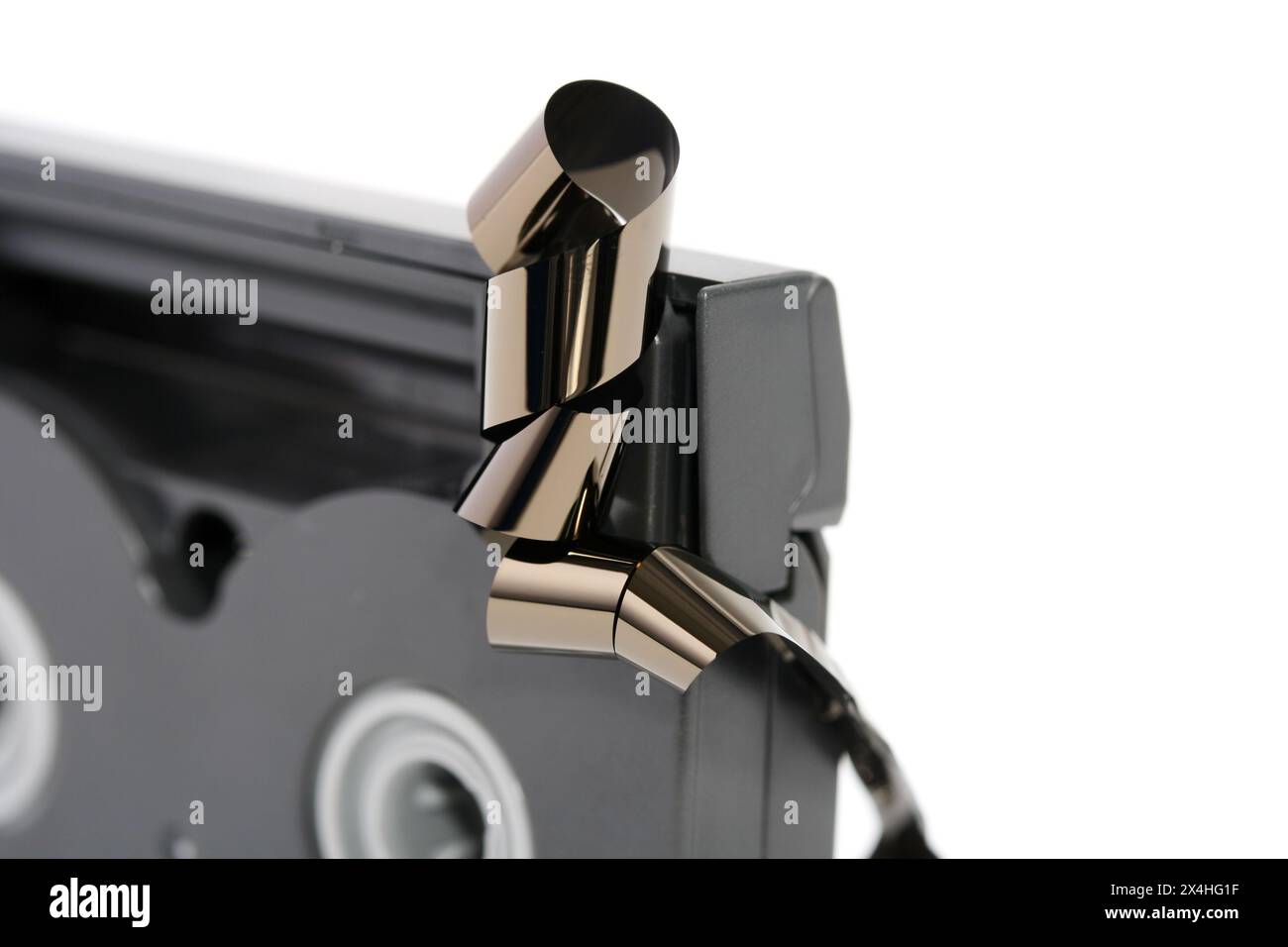 Damaged loops of DVCam Video cassette cartridge Stock Photo - Alamy