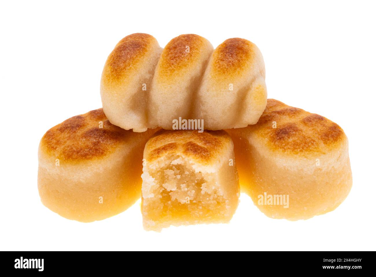 spanish marzipan isolated on white background Stock Photo - Alamy