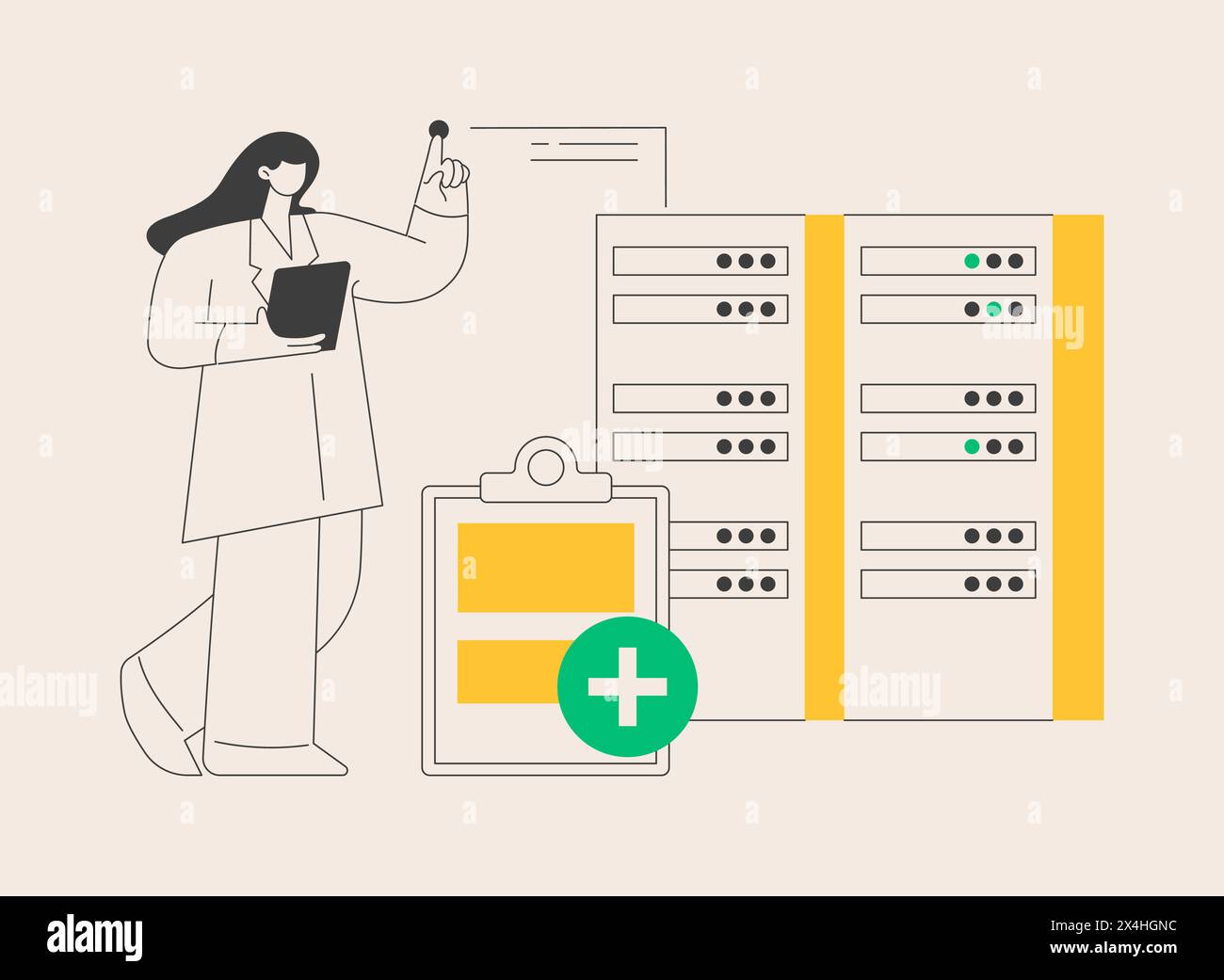 Big data in healthcare abstract concept vector illustration Stock ...