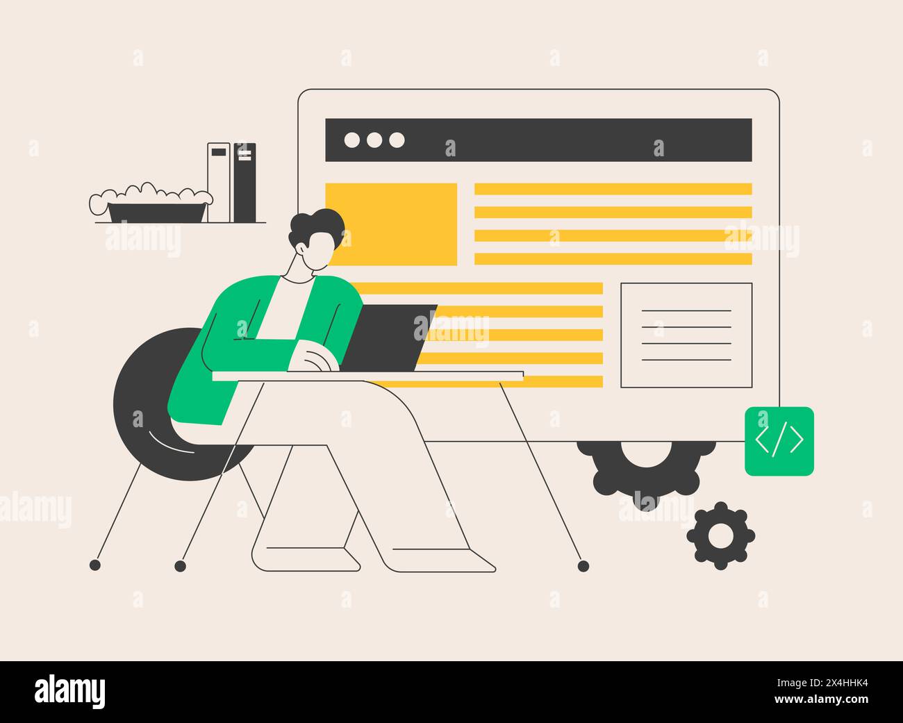 Single page application abstract concept vector illustration Stock ... Single page application abstract concept vector illustration Stock ...