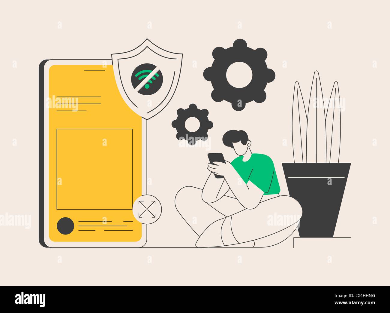 Progressive Web App Abstract Concept Vector Illustration Stock Vector Image And Art Alamy