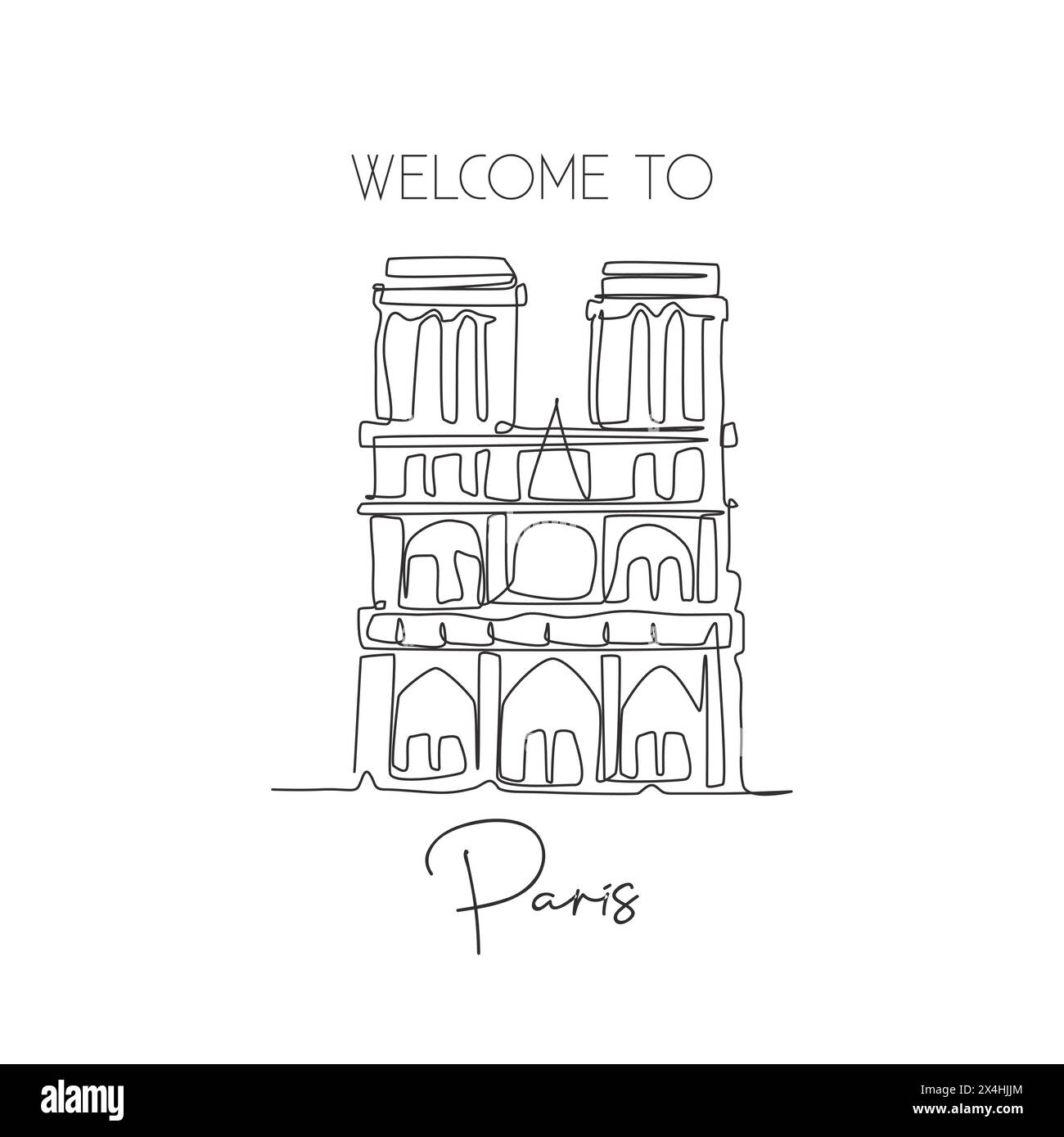 Paris iconic building Stock Vector Images - Alamy
